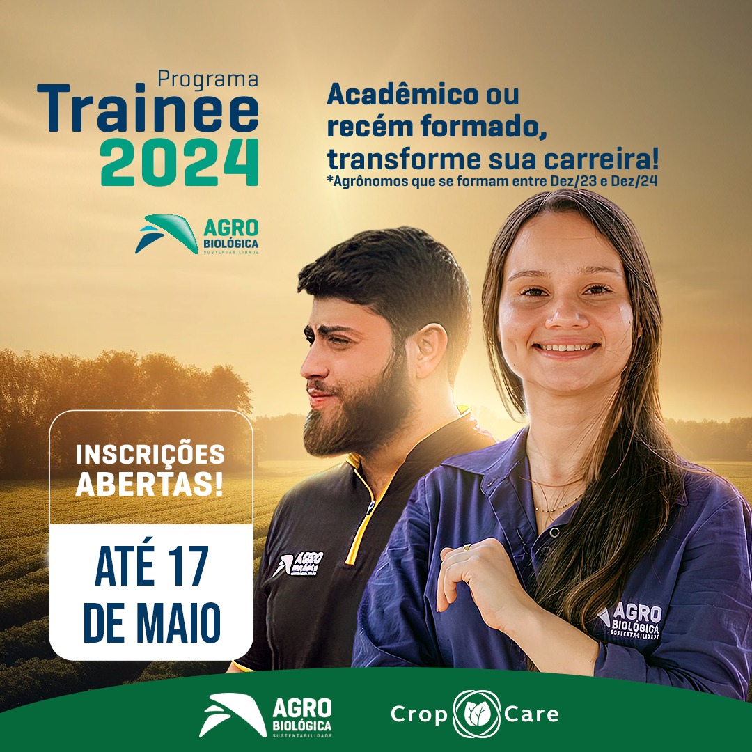 Agrobiológica Sustentabilidade opens vacancies for the Trainee Program 2024 - Crop Care Holding